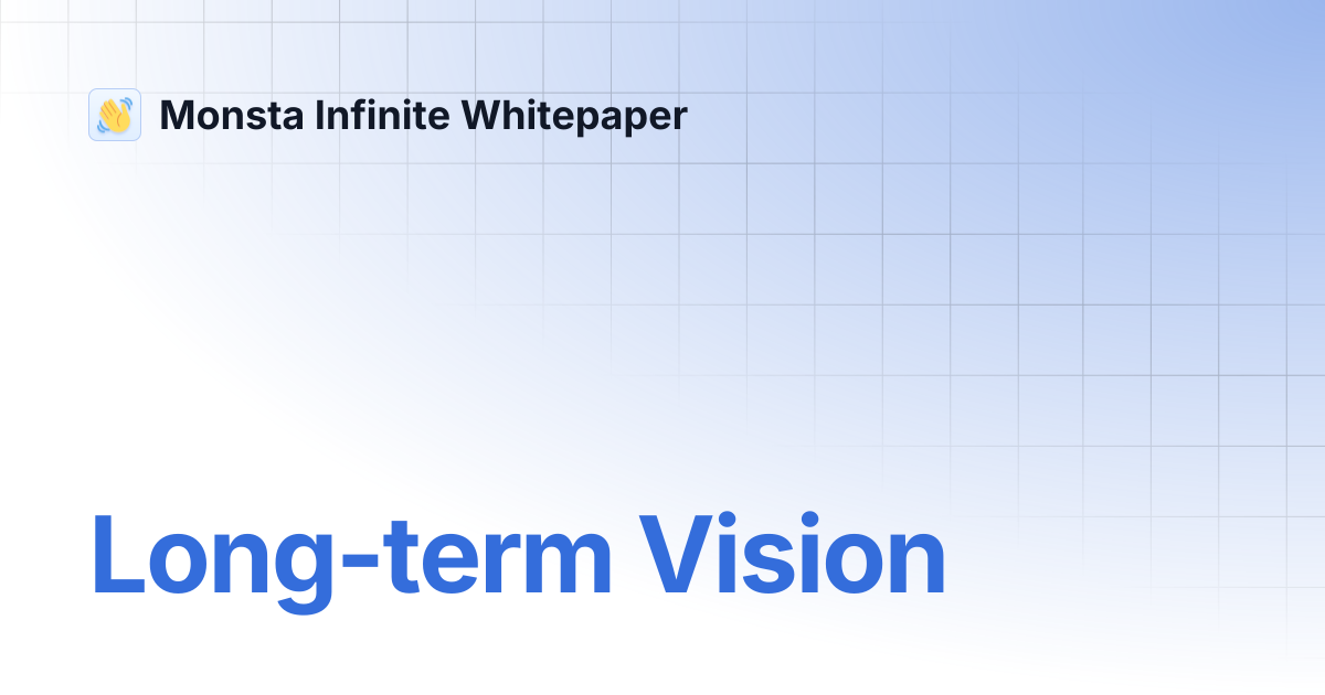 Long-term Vision | Monsta Infinite Whitepaper
